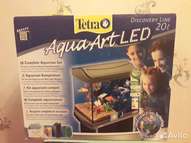 Аквариум Tetra AquaArt Goldfish LED 20 л (серый)