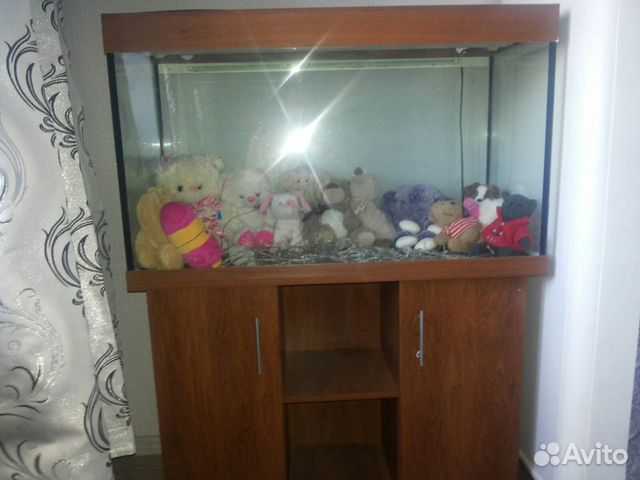 Аквариум 100*40*60мм 220 л с тумбой